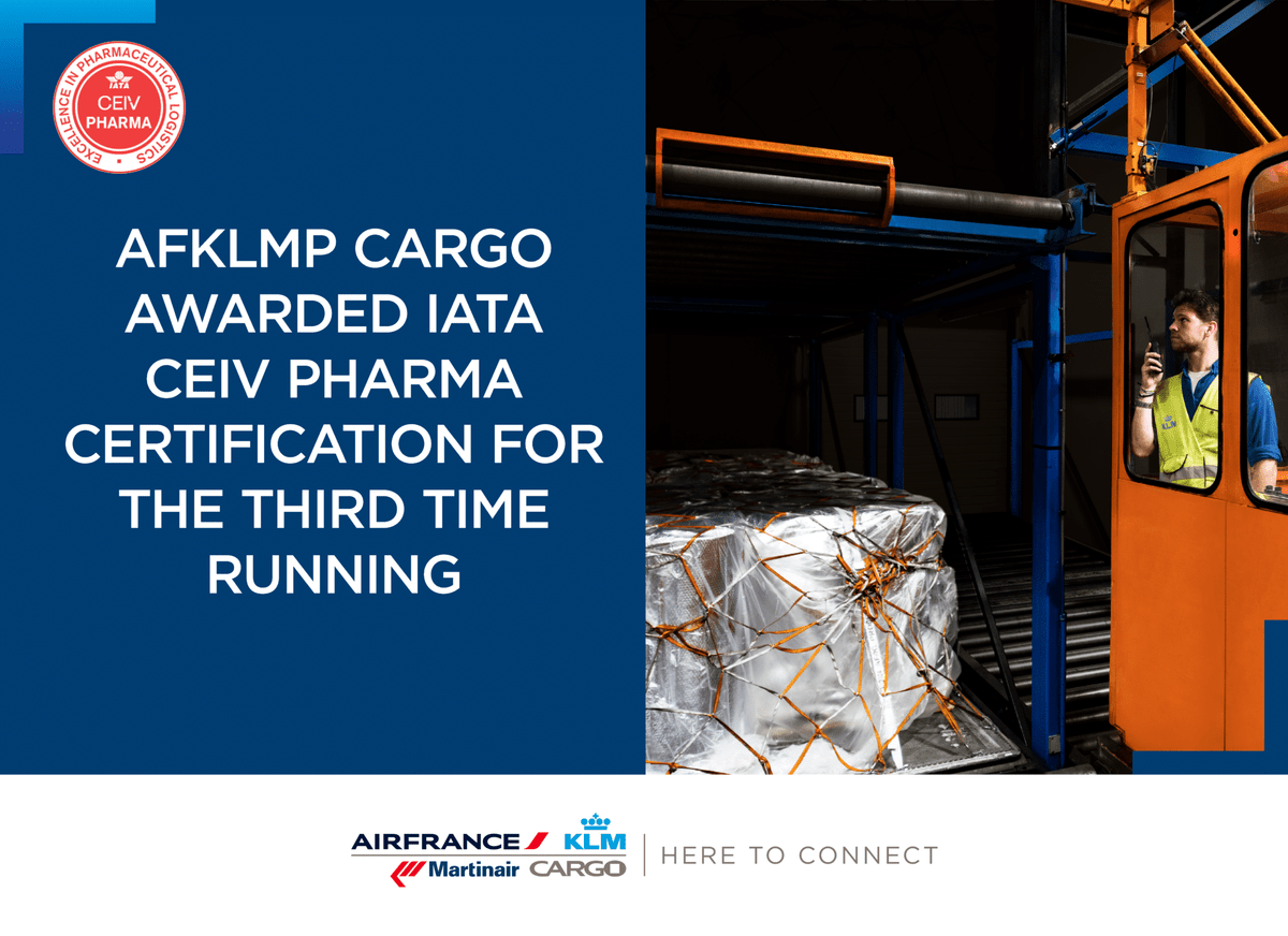 AFKLMP renews CEIV Pharma certification - Air Cargo Week AFKLMP renews CEIV Pharma certification - Air Cargo Week